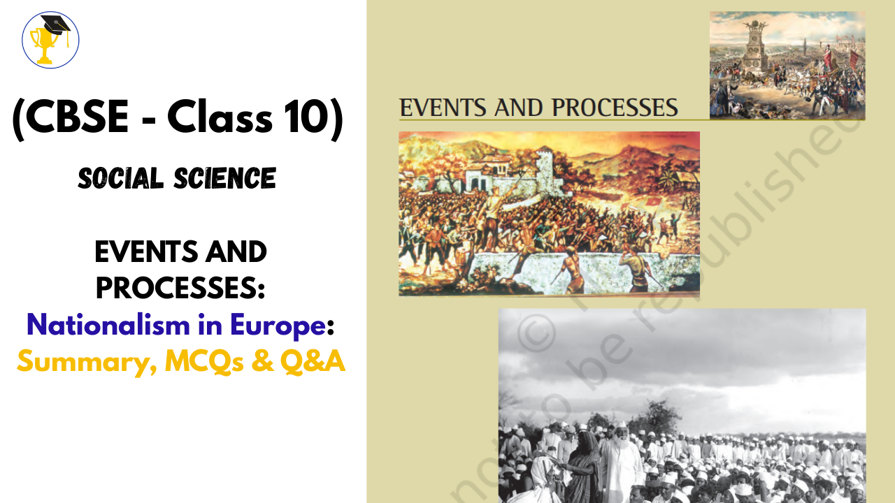 Class 10 Social Science – Nationalism in Europe (History: Chapter 1 ...