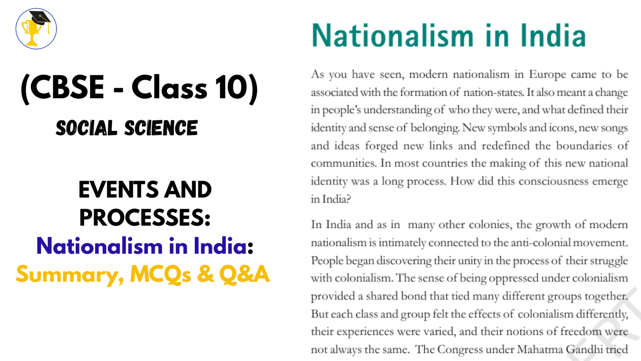 Class 10 Social Science – Nationalism in India (History: Chapter 2 ...
