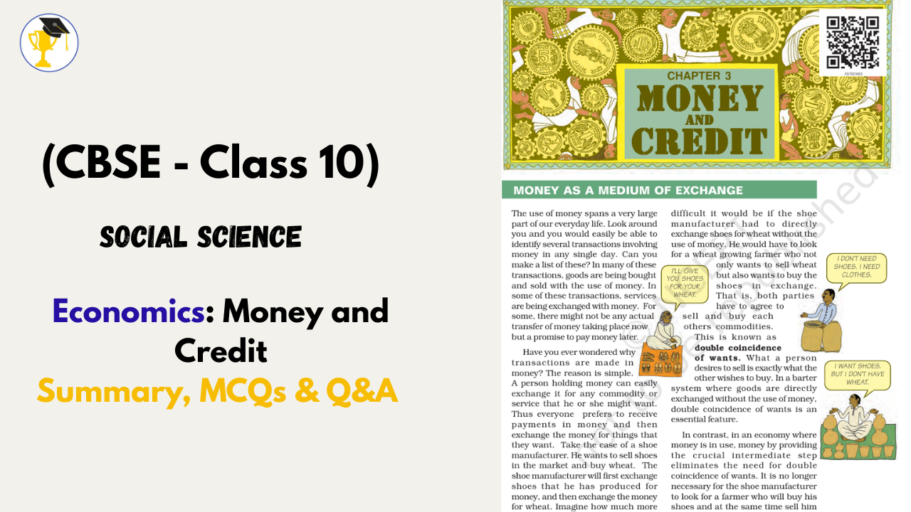 Class 10 Social Science –Money and Credit (Economics: Chapter 3 ...